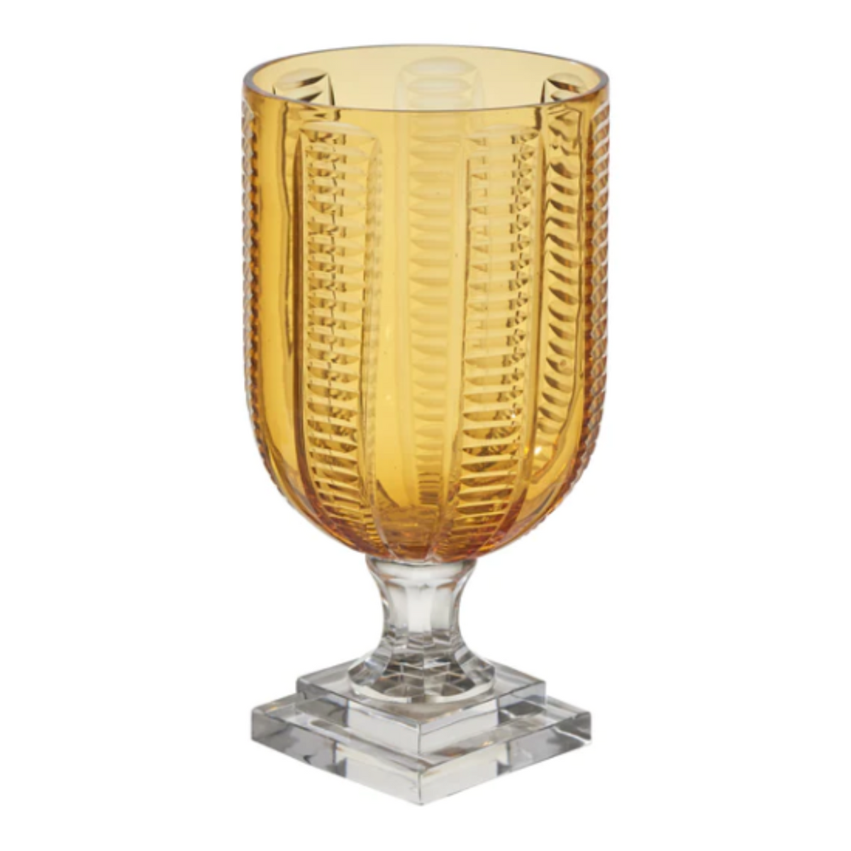 Amber Glass Hurricane – Mintwood Home