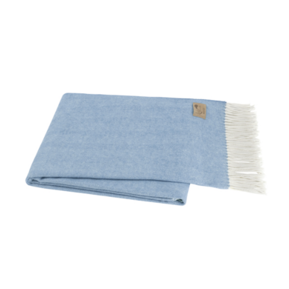 Blue Denim Herringbone Throw – Mintwood Home